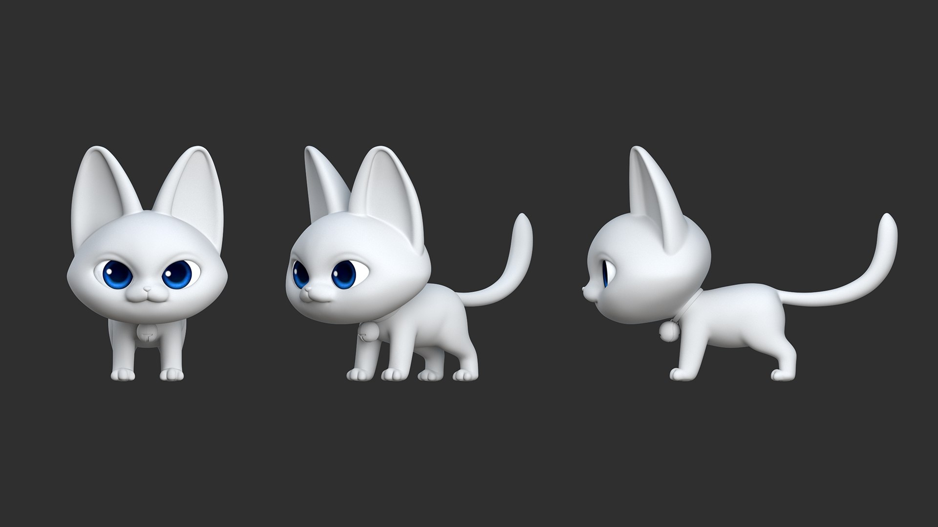 Cartoon Cat model - TurboSquid 2133477