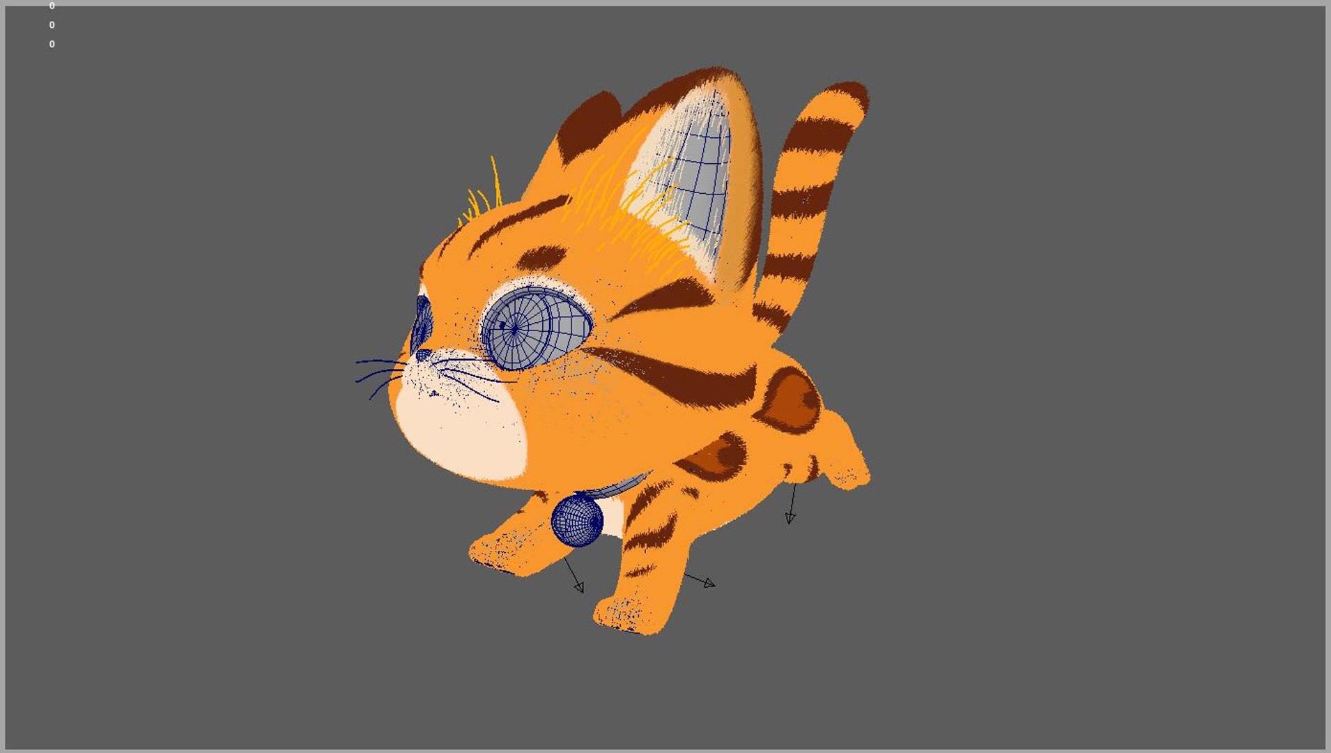 Cartoon Cat Model - TurboSquid 2133477