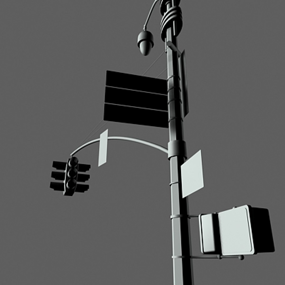 3d lamp post model