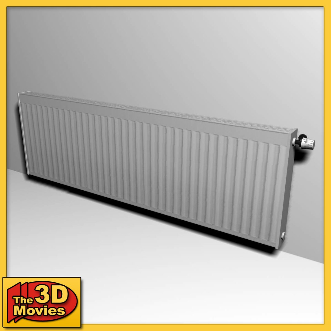 3ds max low-poly heating radiator
