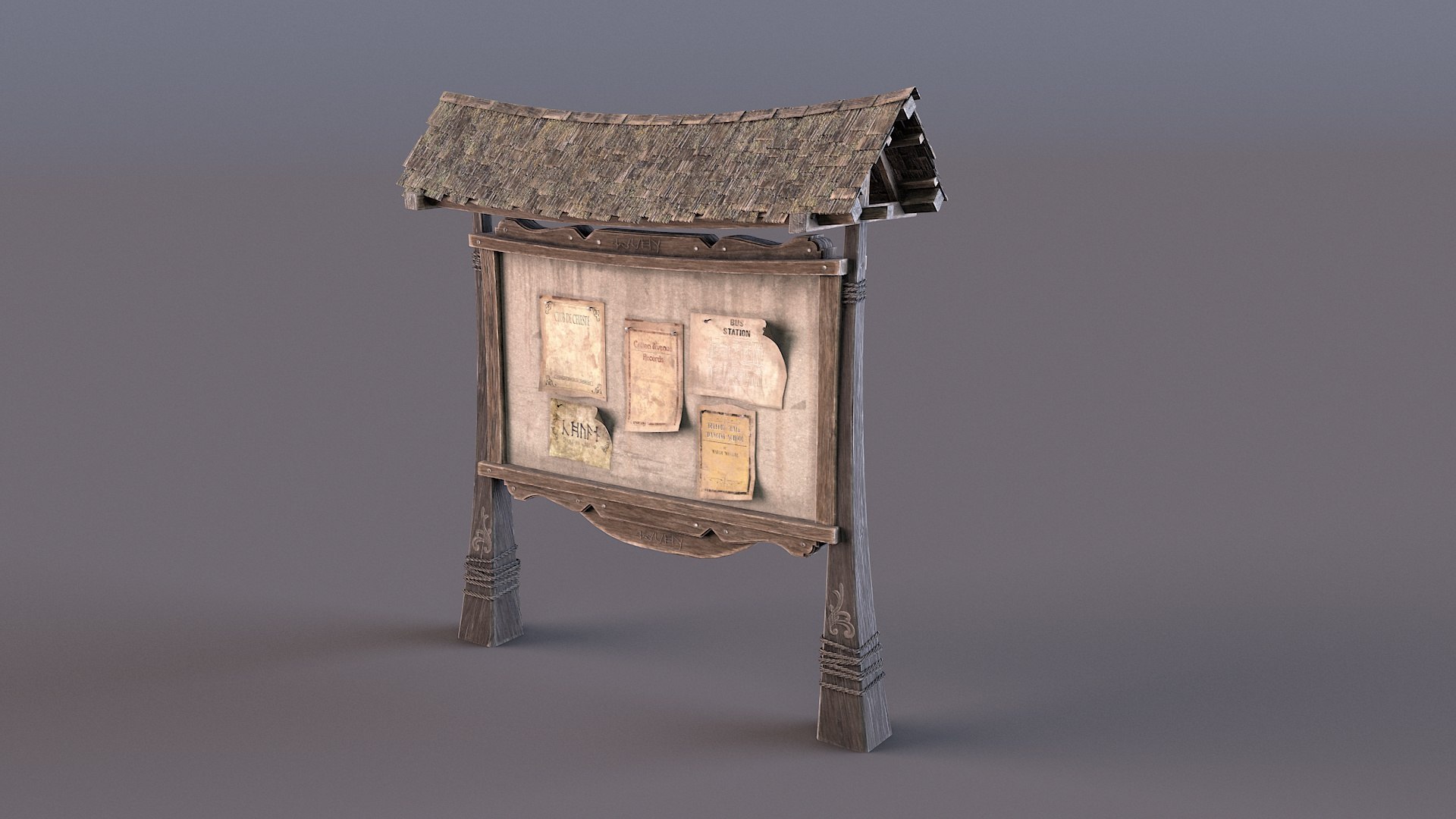 3D Fairy Town Sign - TurboSquid 2182086