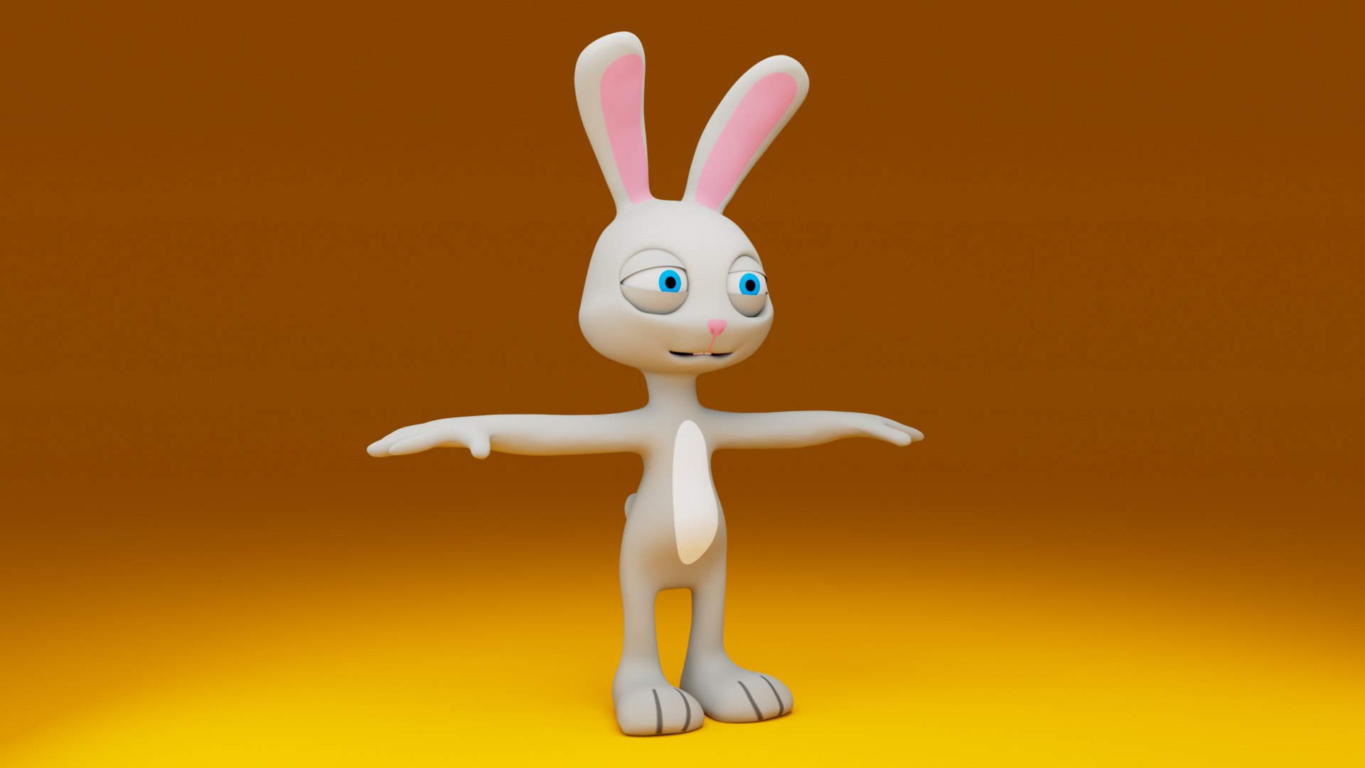3D Stylized Cartoon Anthropomorphic Rabbit 3D Model - TurboSquid 2204492