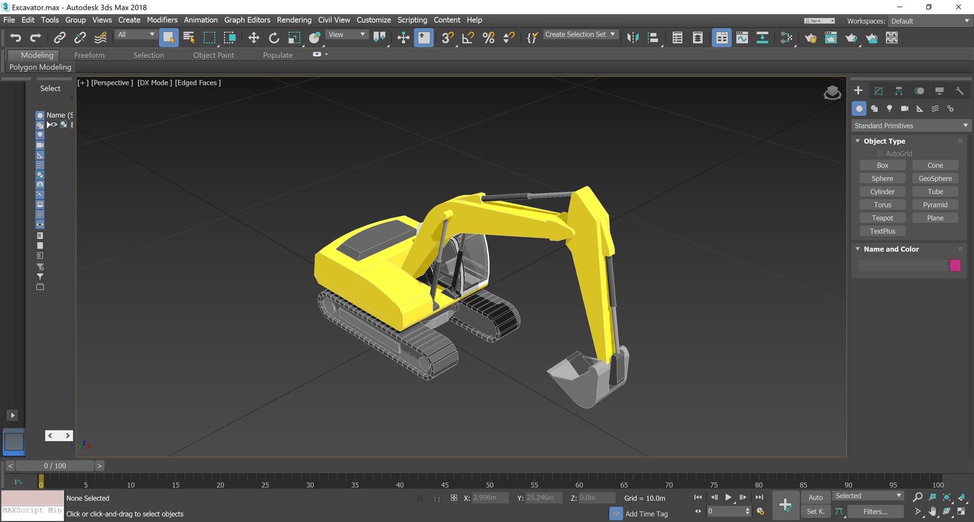 Parametric Excavator - Revit Family 3D - TurboSquid 1820260