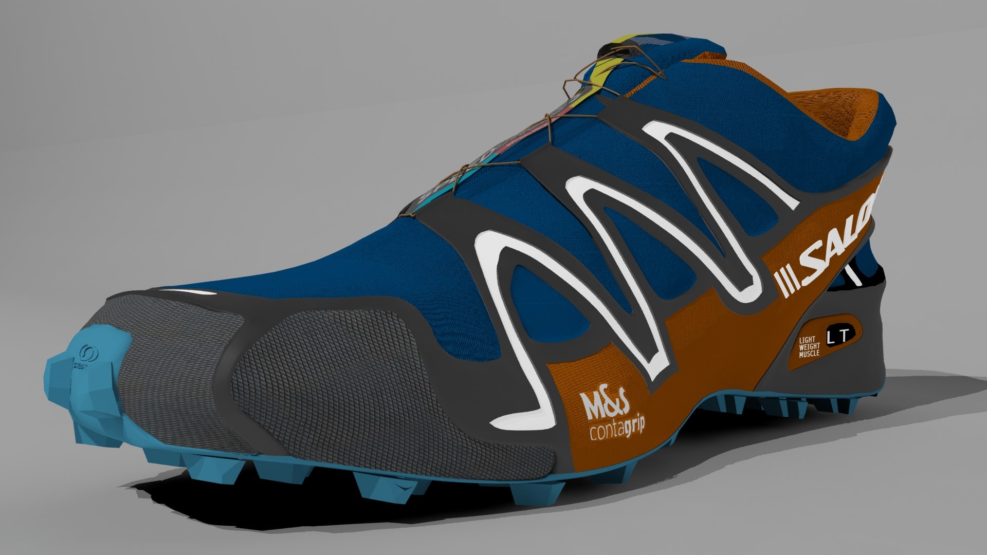 salomon running shoes 3d max