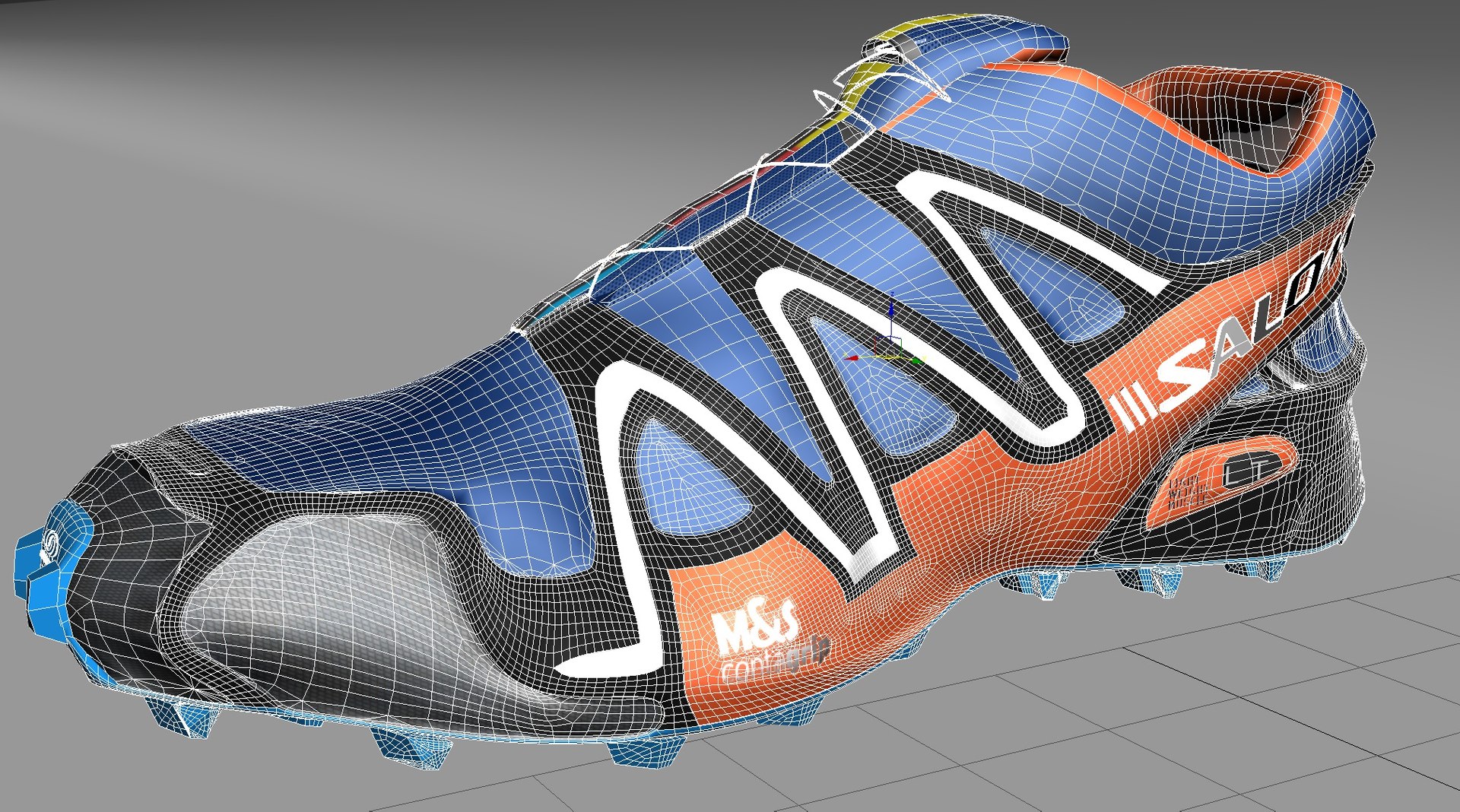 salomon running shoes 3d max