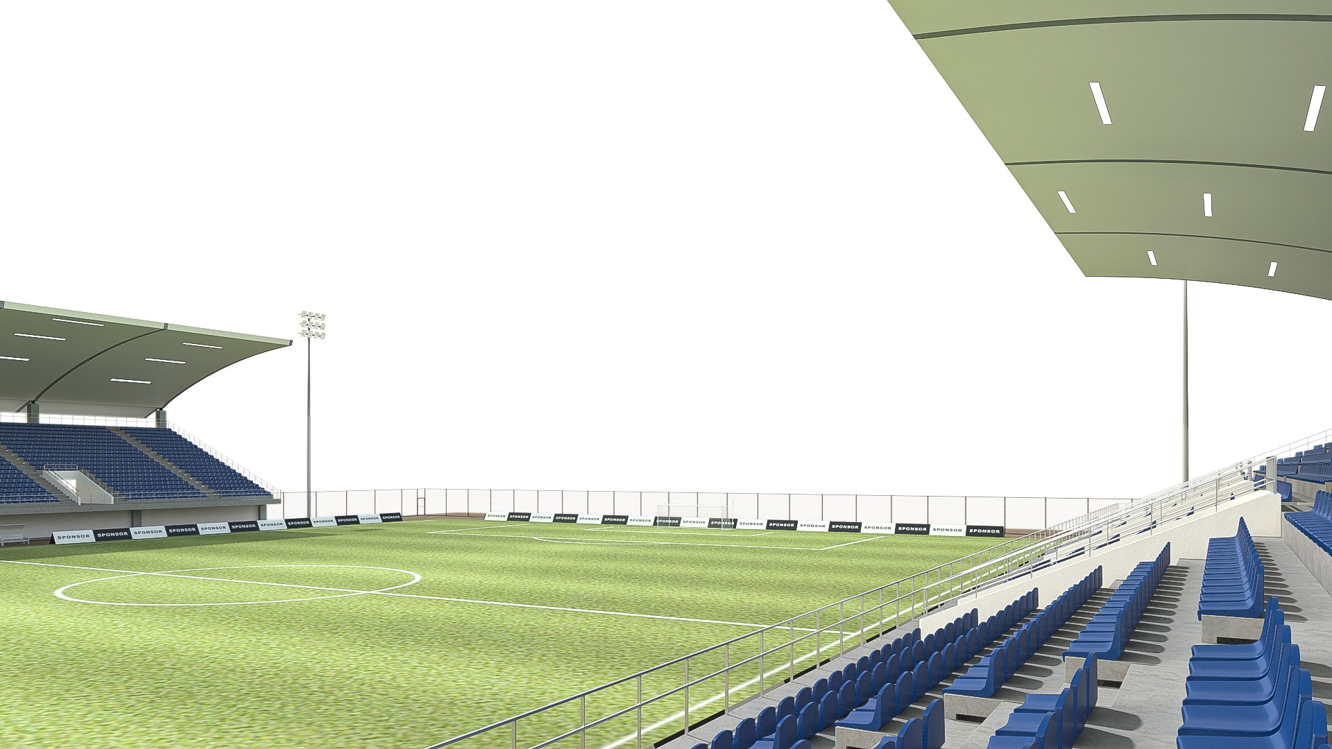 3D Model Soccer Field 02 - TurboSquid 2357486