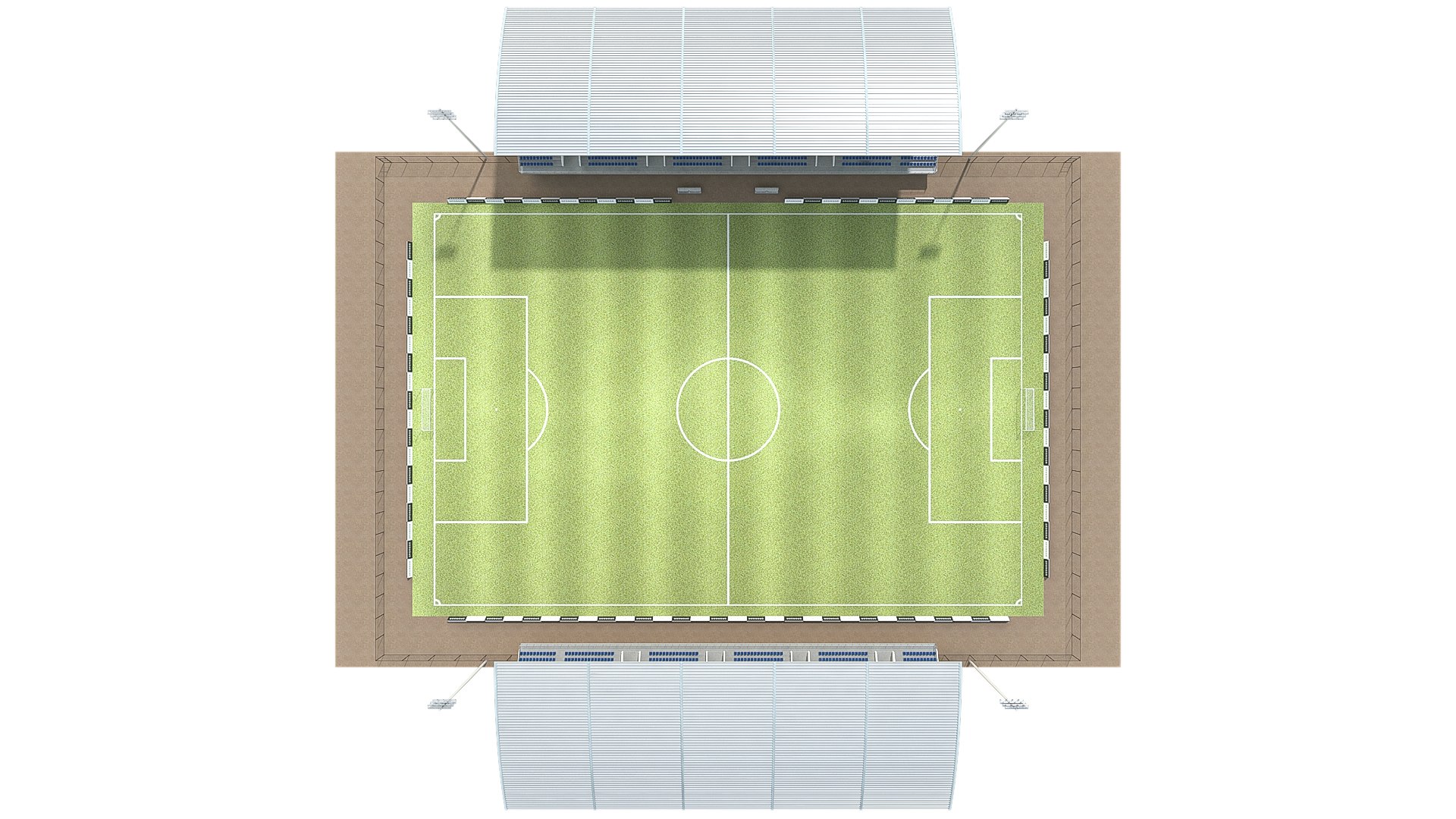 3D Model Soccer Field 02 - TurboSquid 2357486