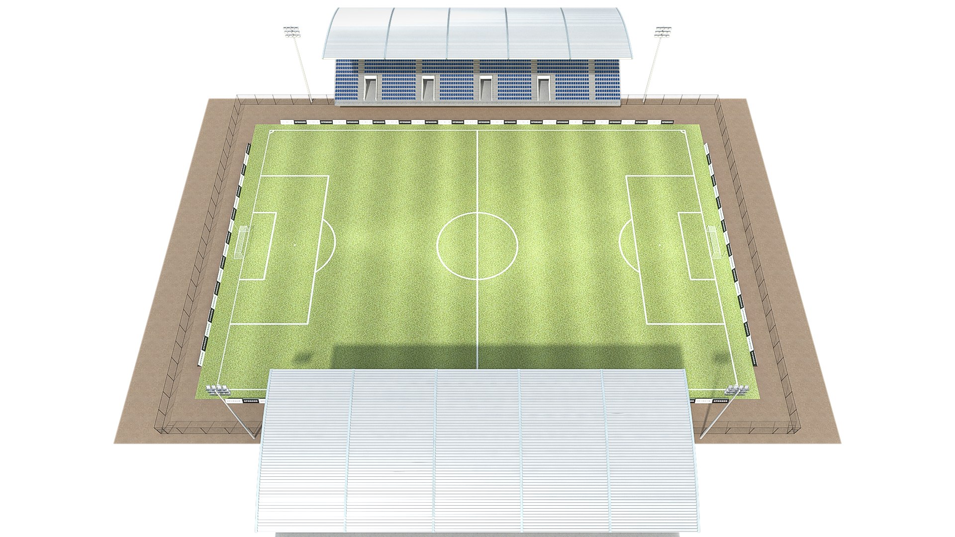 3D Model Soccer Field 02 - TurboSquid 2357486