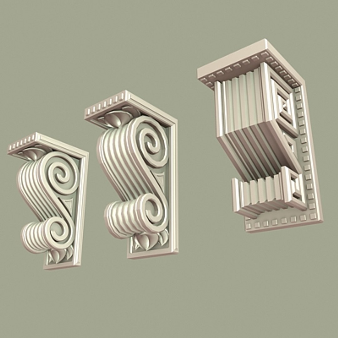 architectural corbels 3d model