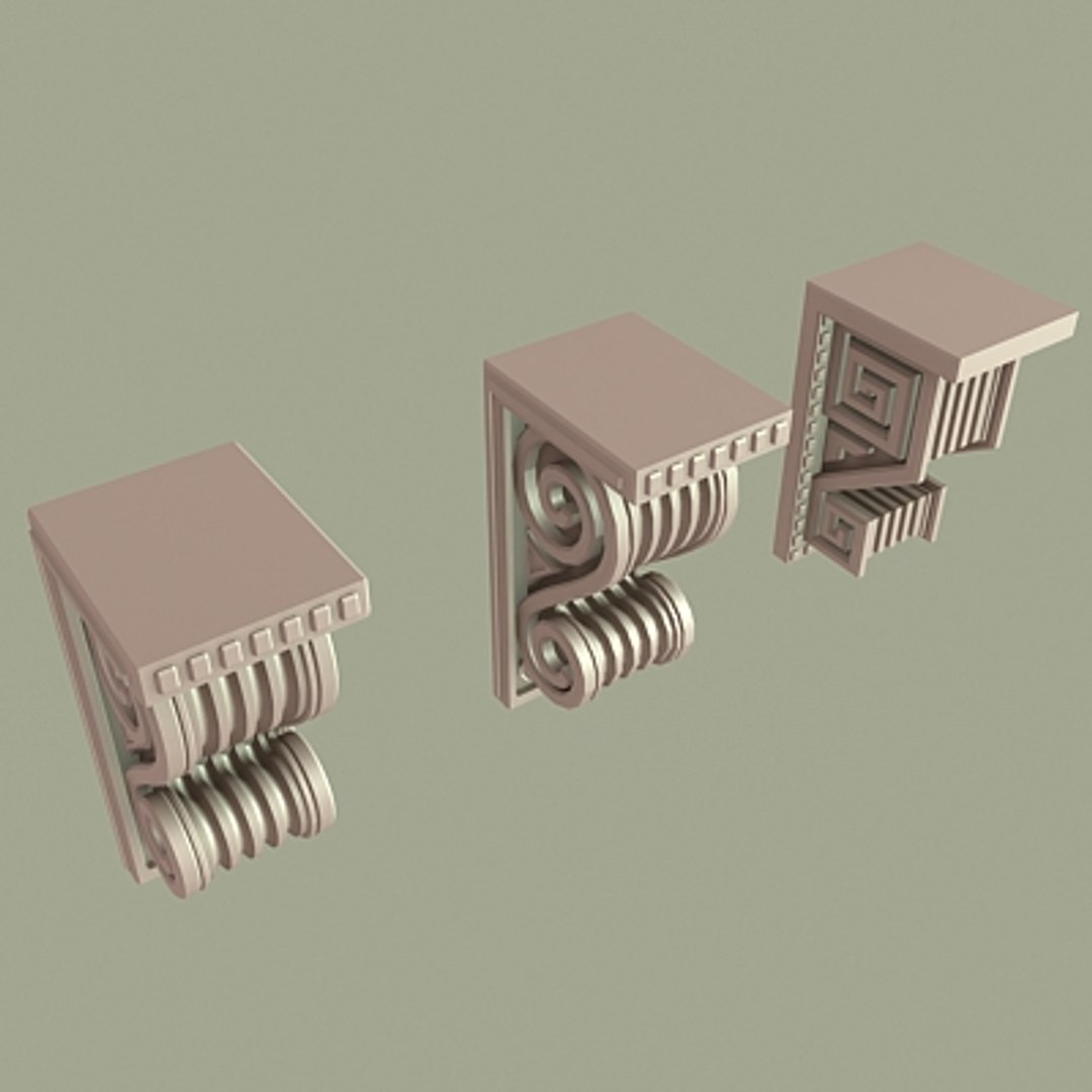 architectural corbels 3d model