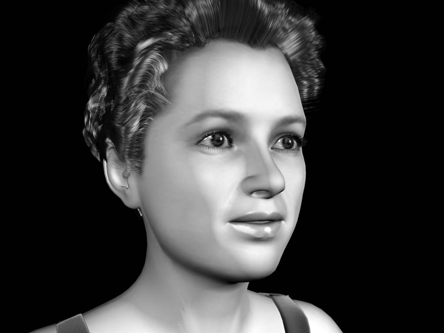 3d model realistic lady
