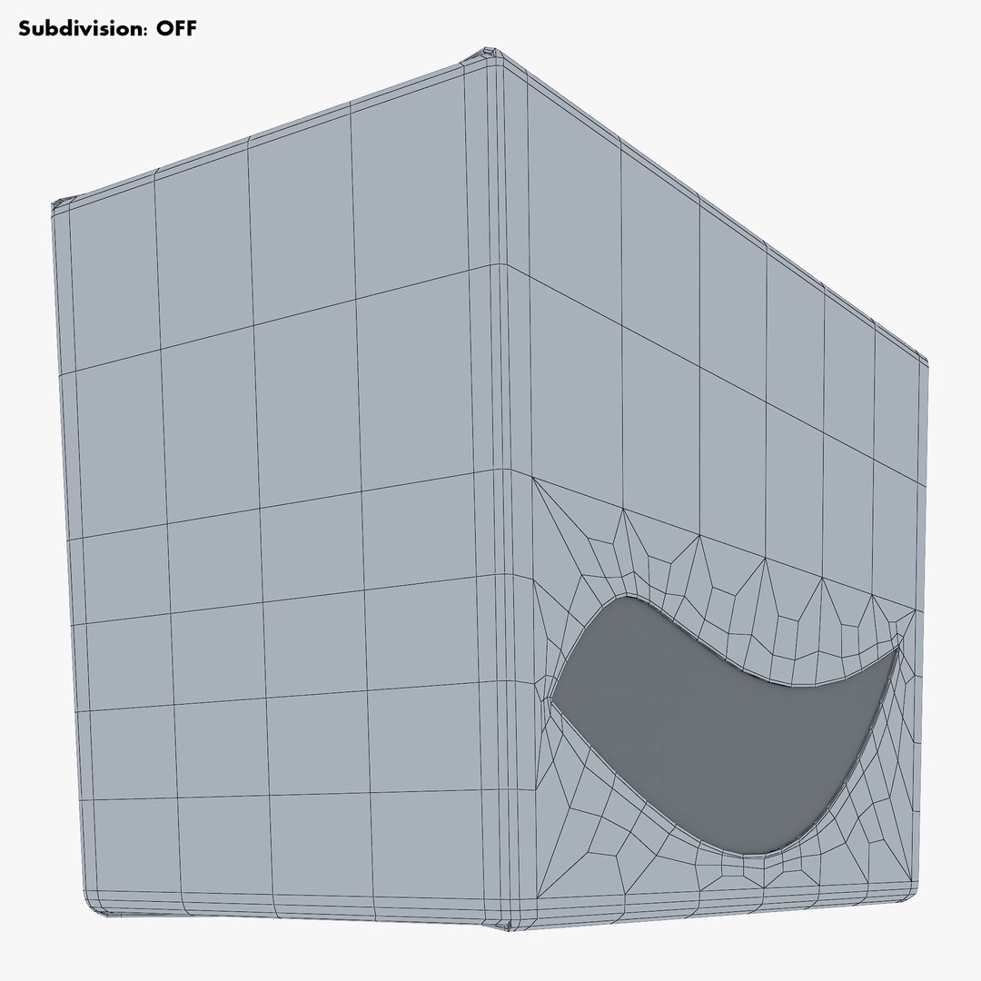 3D Package Cardboard Trapezoid Box With Window M 1 - TurboSquid 2147665