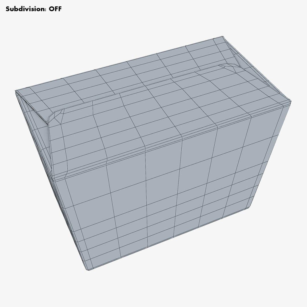 3D Package Cardboard Trapezoid Box With Window M 1 - TurboSquid 2147665