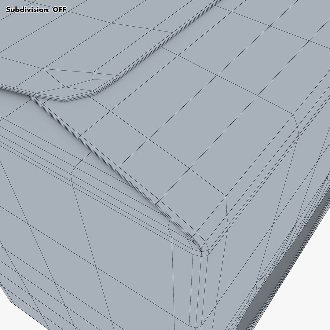 3D Package Cardboard Trapezoid Box With Window M 1 - TurboSquid 2147665