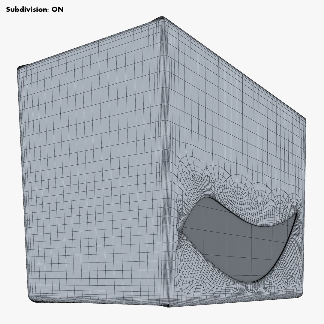 3D Package Cardboard Trapezoid Box With Window M 1 - TurboSquid 2147665