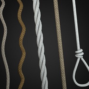 ropes cords 3d obj