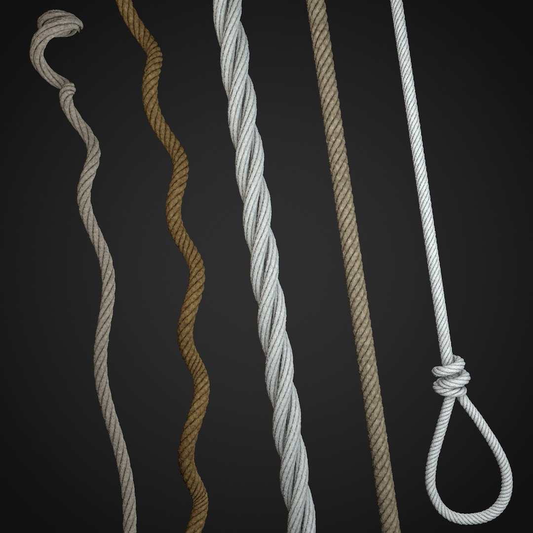 3D Ropes Cords - TurboSquid 1407848