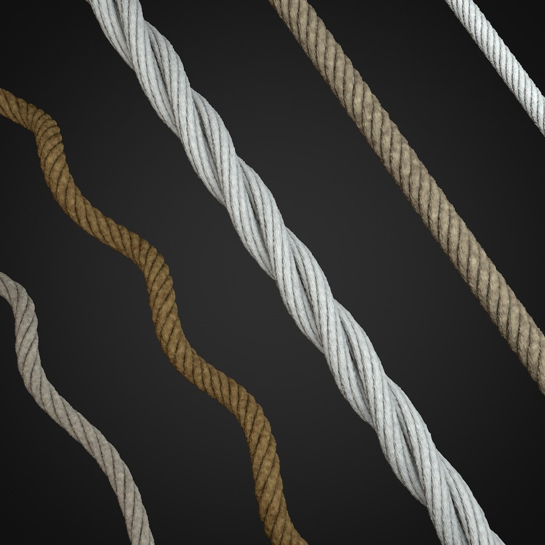 3D Ropes Cords - TurboSquid 1407848