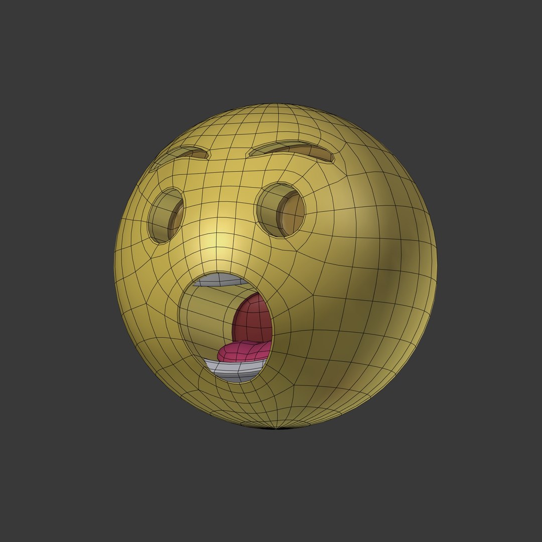 3D surprised smiley - TurboSquid 1300207