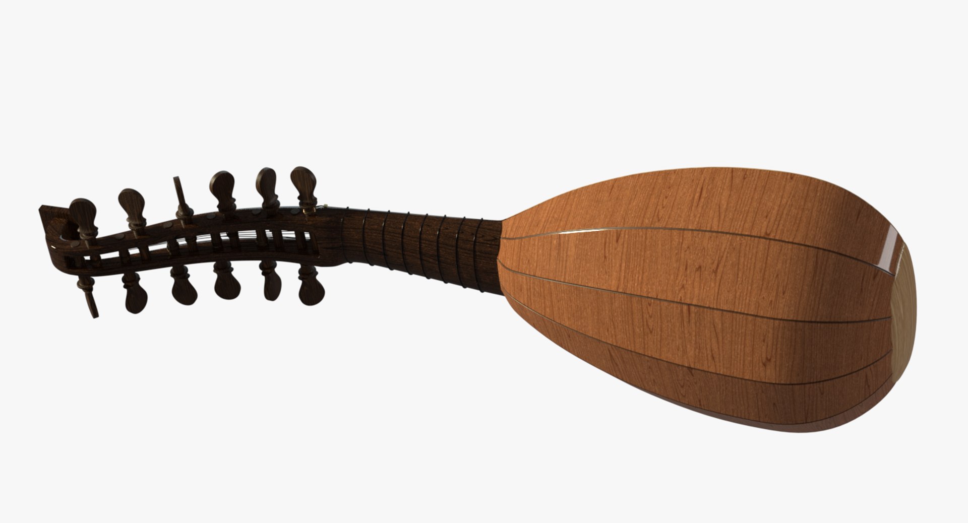 Stringed Baroque Mandolin 3ds