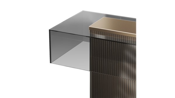 modelo 3d Mesa consola rectangular de vidrio Marty Visionnaire - TurboSquid 2205972