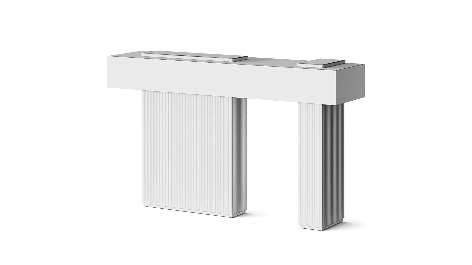 Marty Visionnaire Rectangular Glass Console Table 3D Model - TurboSquid ...
