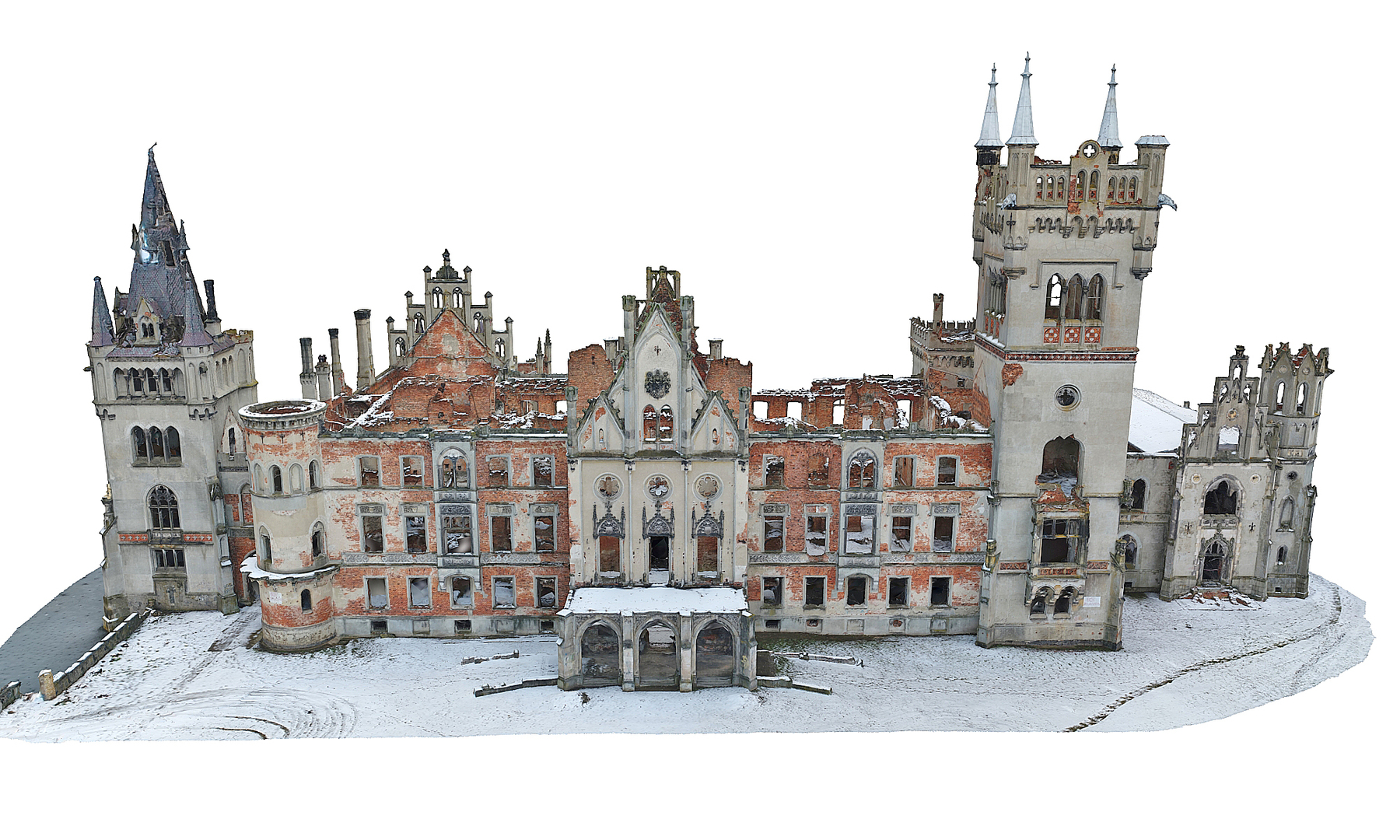 3D castle building structure - TurboSquid 1686900