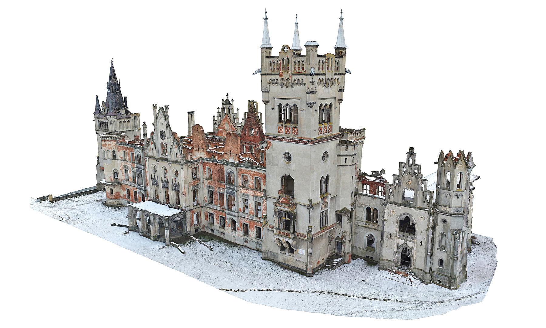 3D castle building structure - TurboSquid 1686900