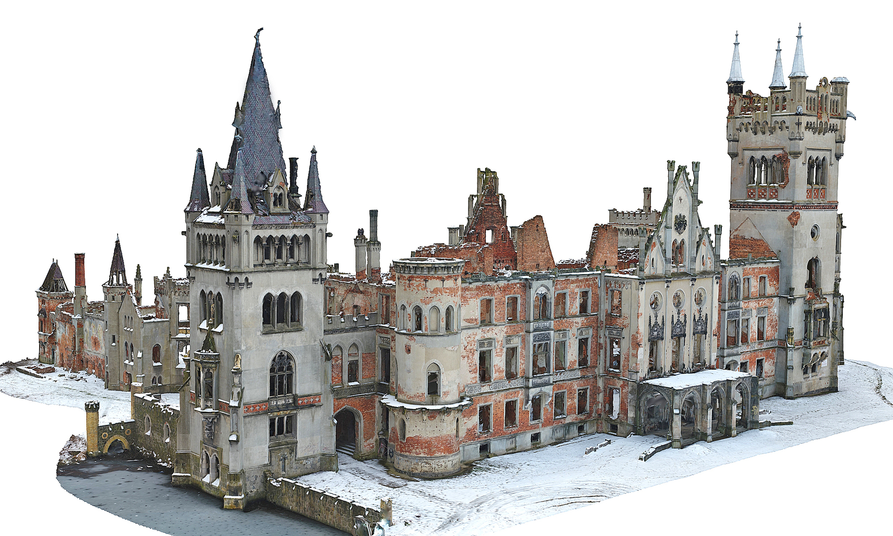 3D castle building structure - TurboSquid 1686900