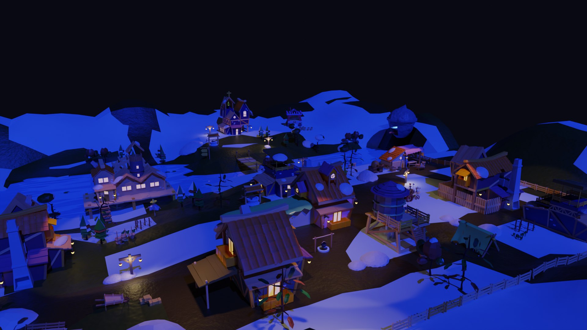 3D Model Village Pack-Flexible Modular - TurboSquid 2115414