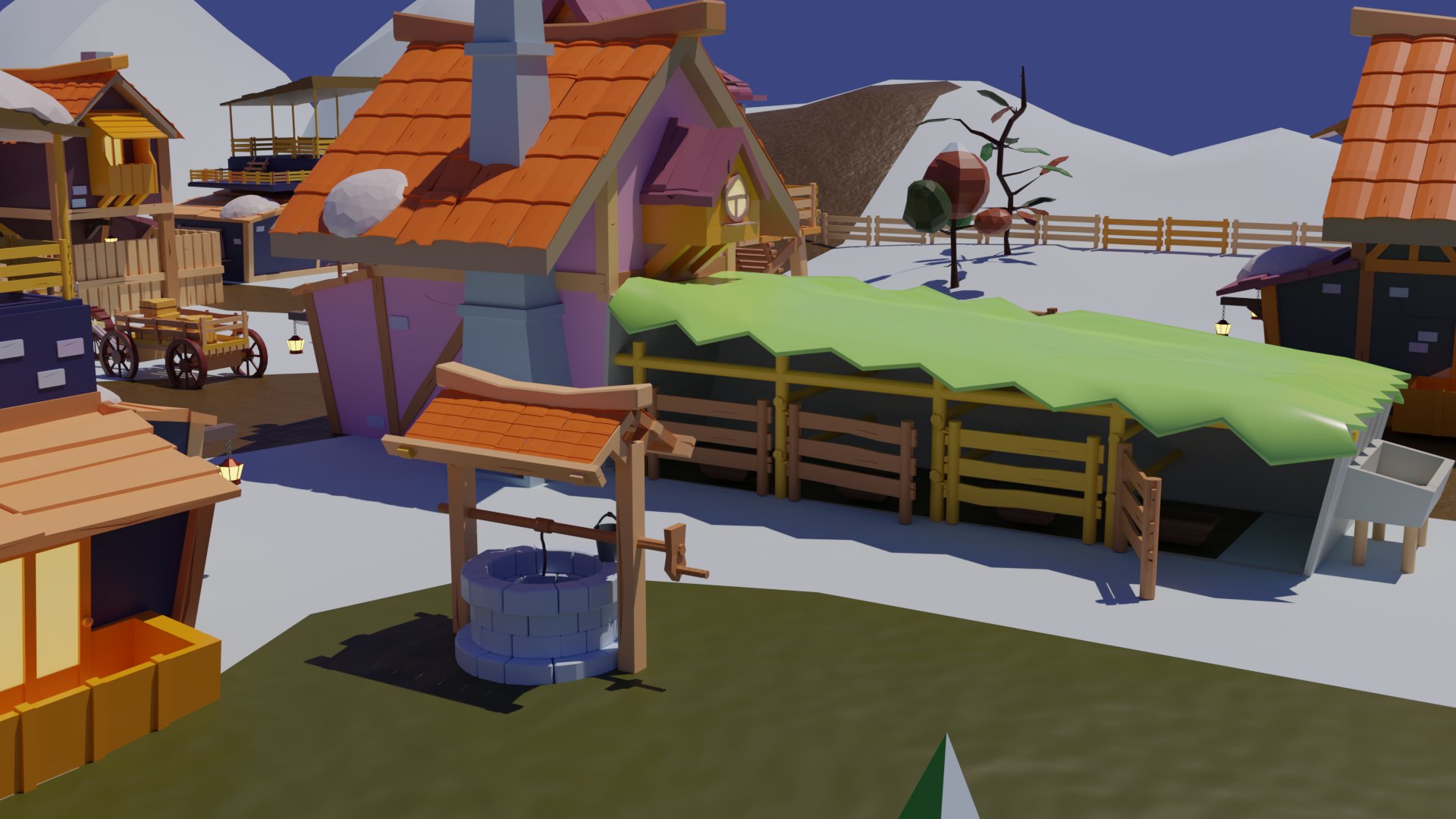 3D Model Village Pack-Flexible Modular - TurboSquid 2115414