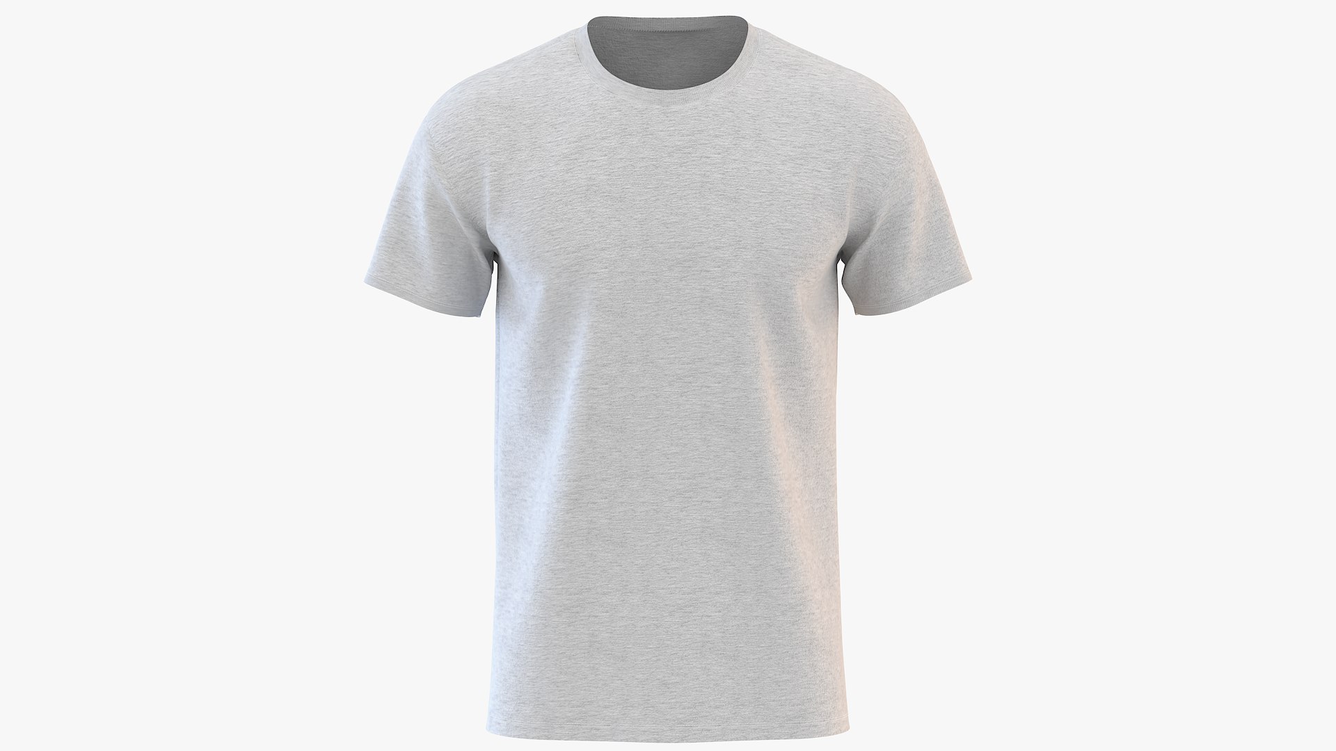 Male Round Neck T-Shirt 3D Model - TurboSquid 1966372