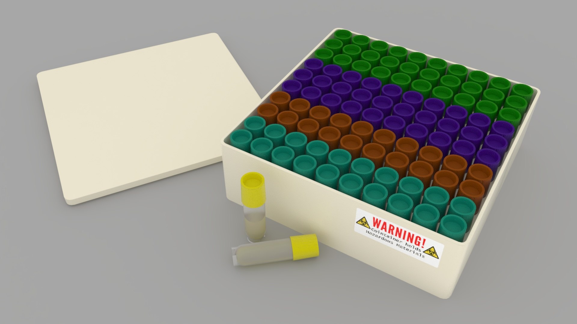 Cryogenic Vial Box 3D - TurboSquid 2182790
