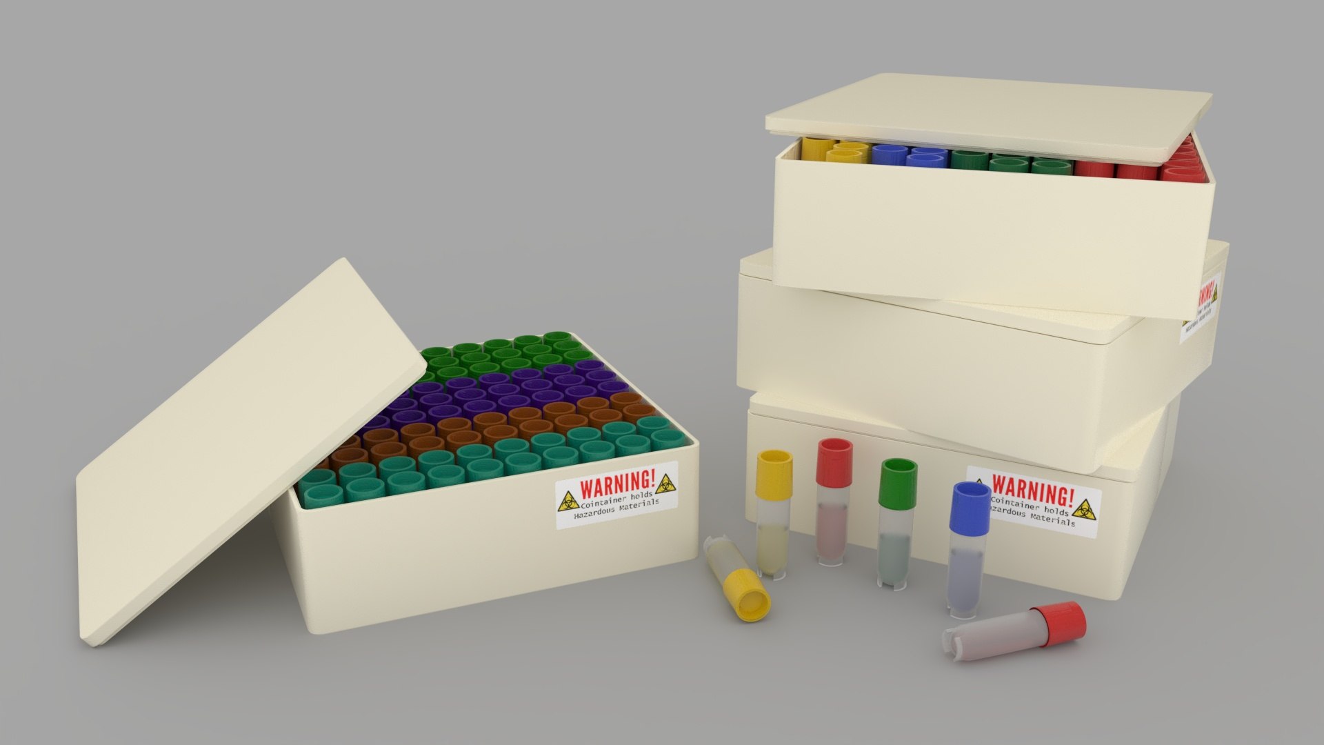 Cryogenic Vial Box 3D - TurboSquid 2182790