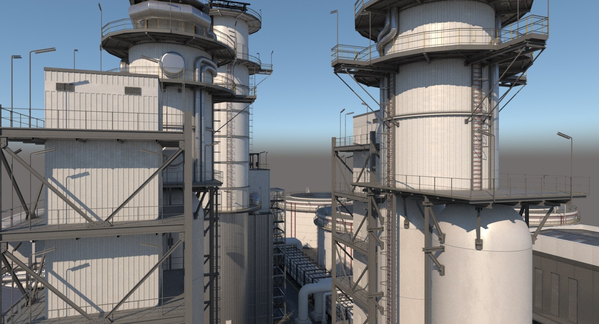 Refinery realistic model - TurboSquid 1181625