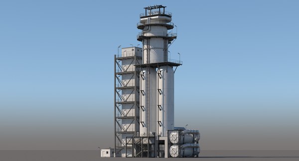 Refinery realistic model - TurboSquid 1181625