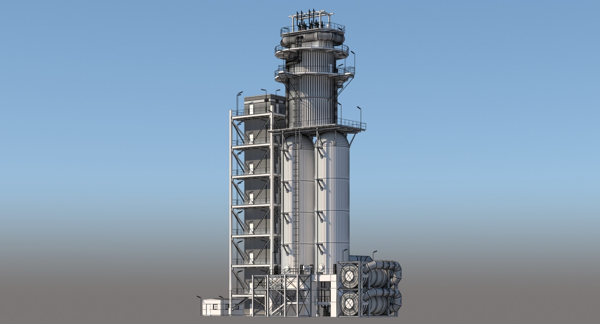 Refinery realistic model - TurboSquid 1181625