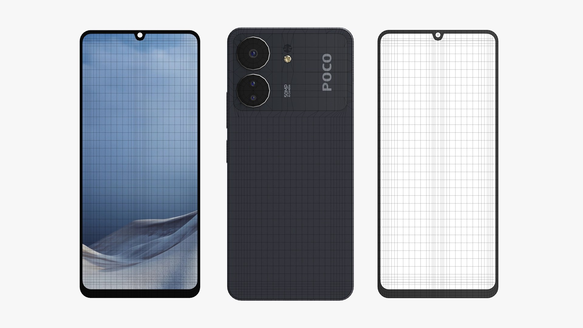 Xiaomi Poco C65 Black 3D Model - TurboSquid 2155365