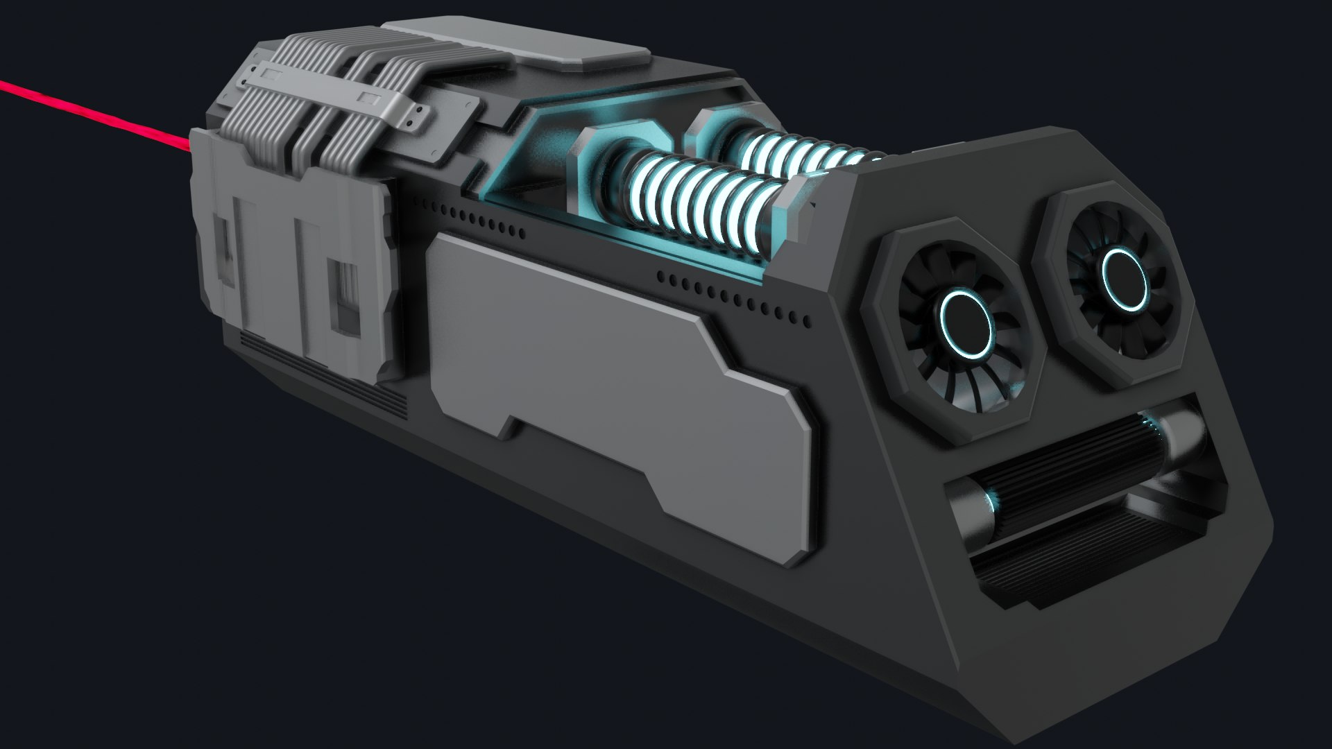 3D Hard Surface Laser Model - TurboSquid 1717758