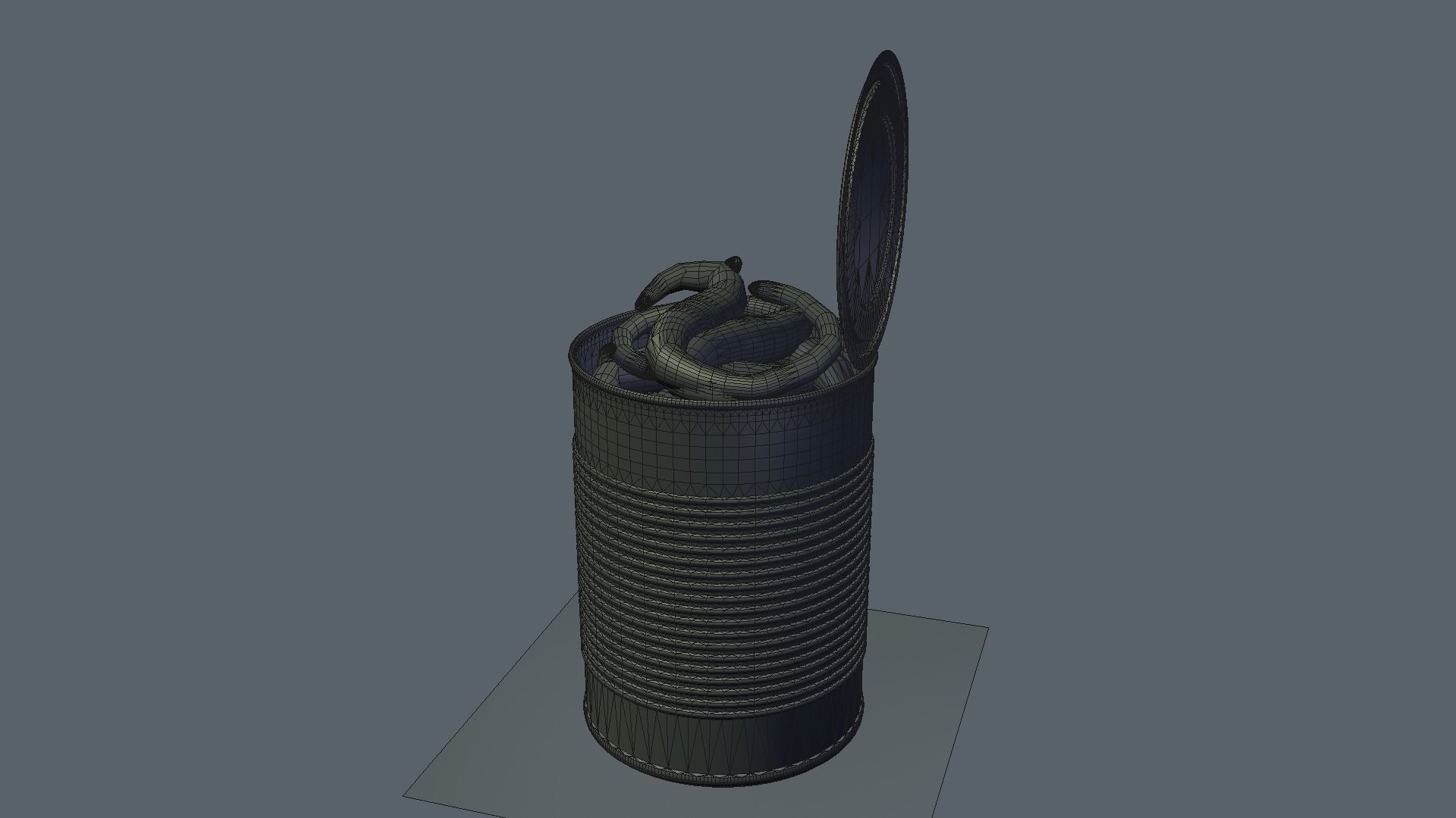 A Can Of Earthworms Animated 3D Model - TurboSquid 1720244