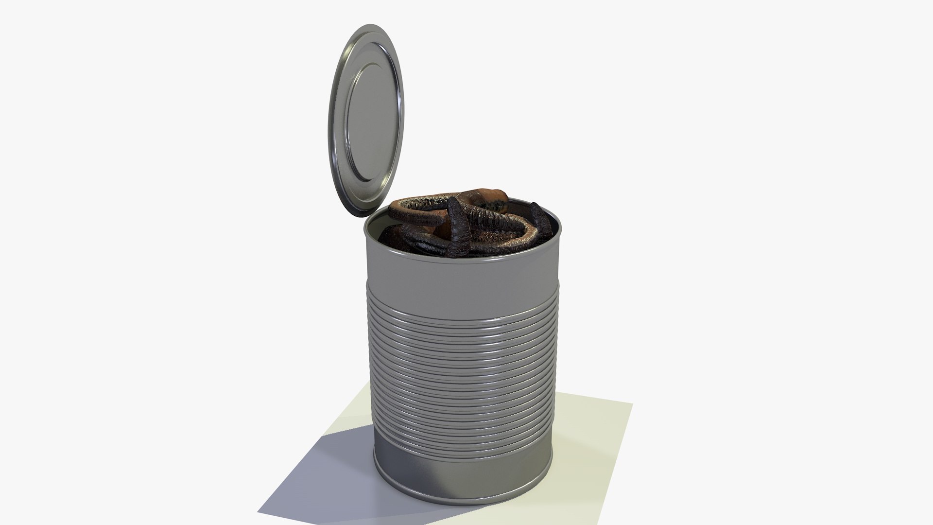 A Can Of Earthworms Animated 3D Model - TurboSquid 1720244