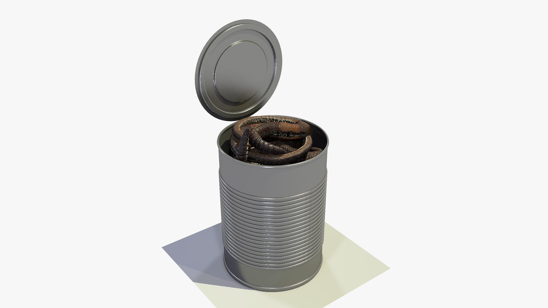 A Can Of Earthworms Animated 3D Model - TurboSquid 1720244