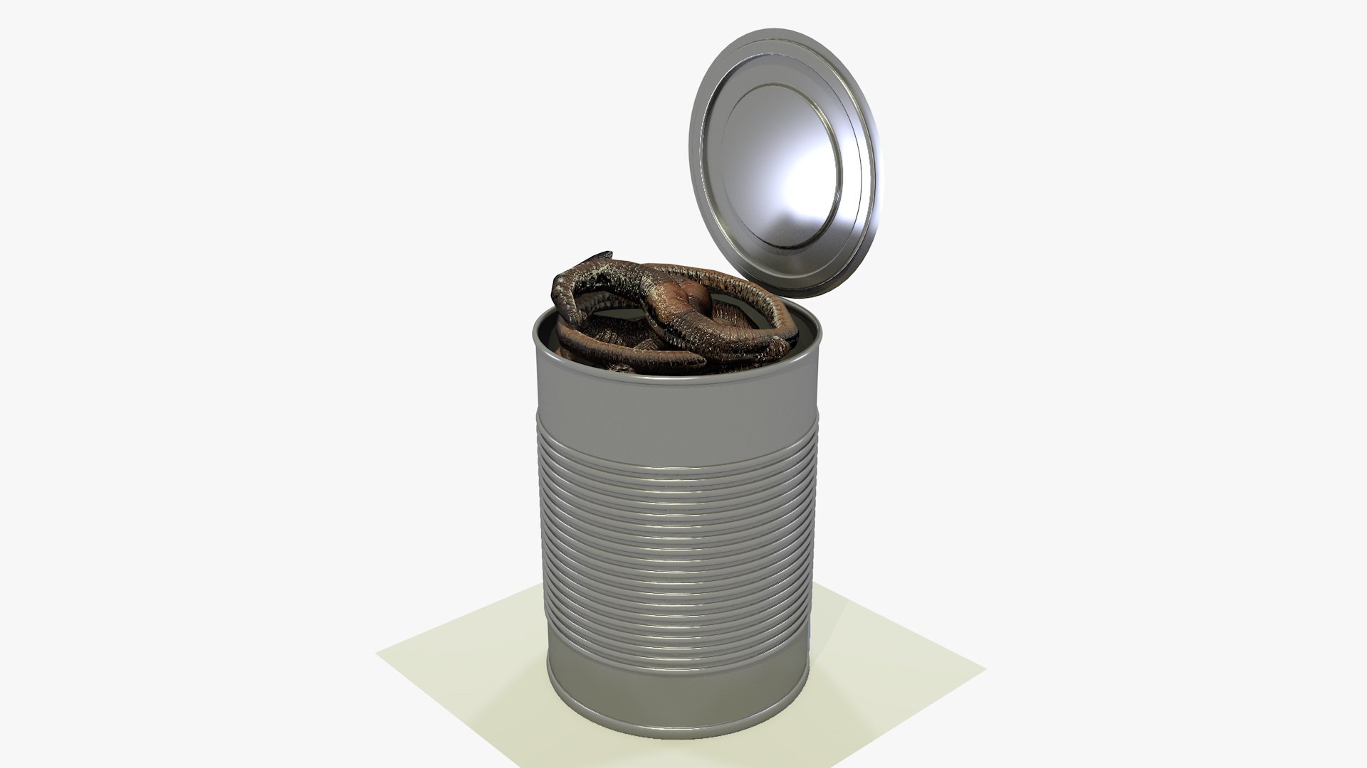 A Can Of Earthworms Animated 3D Model - TurboSquid 1720244