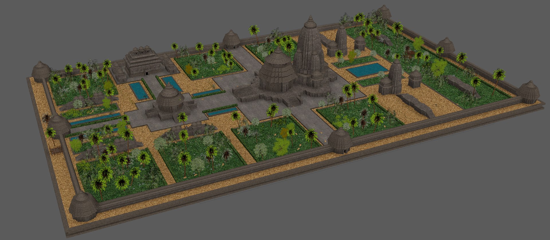 3D Kornak Temple Sun Complex Model - TurboSquid 2323375