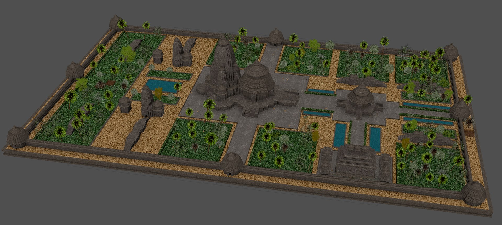 3D Kornak Temple Sun Complex Model - TurboSquid 2323375