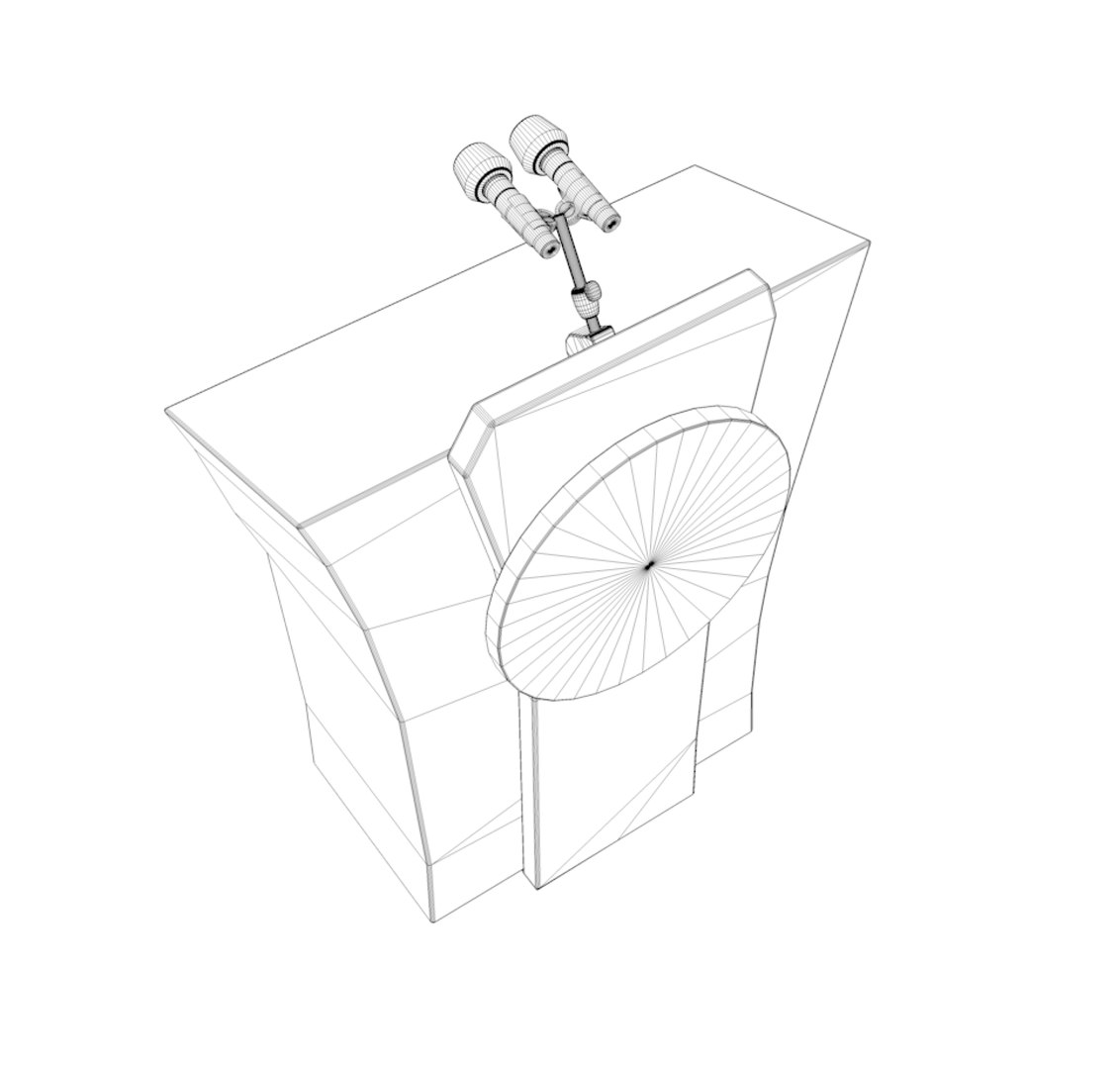 Speech Podium 3D Model - TurboSquid 1399273
