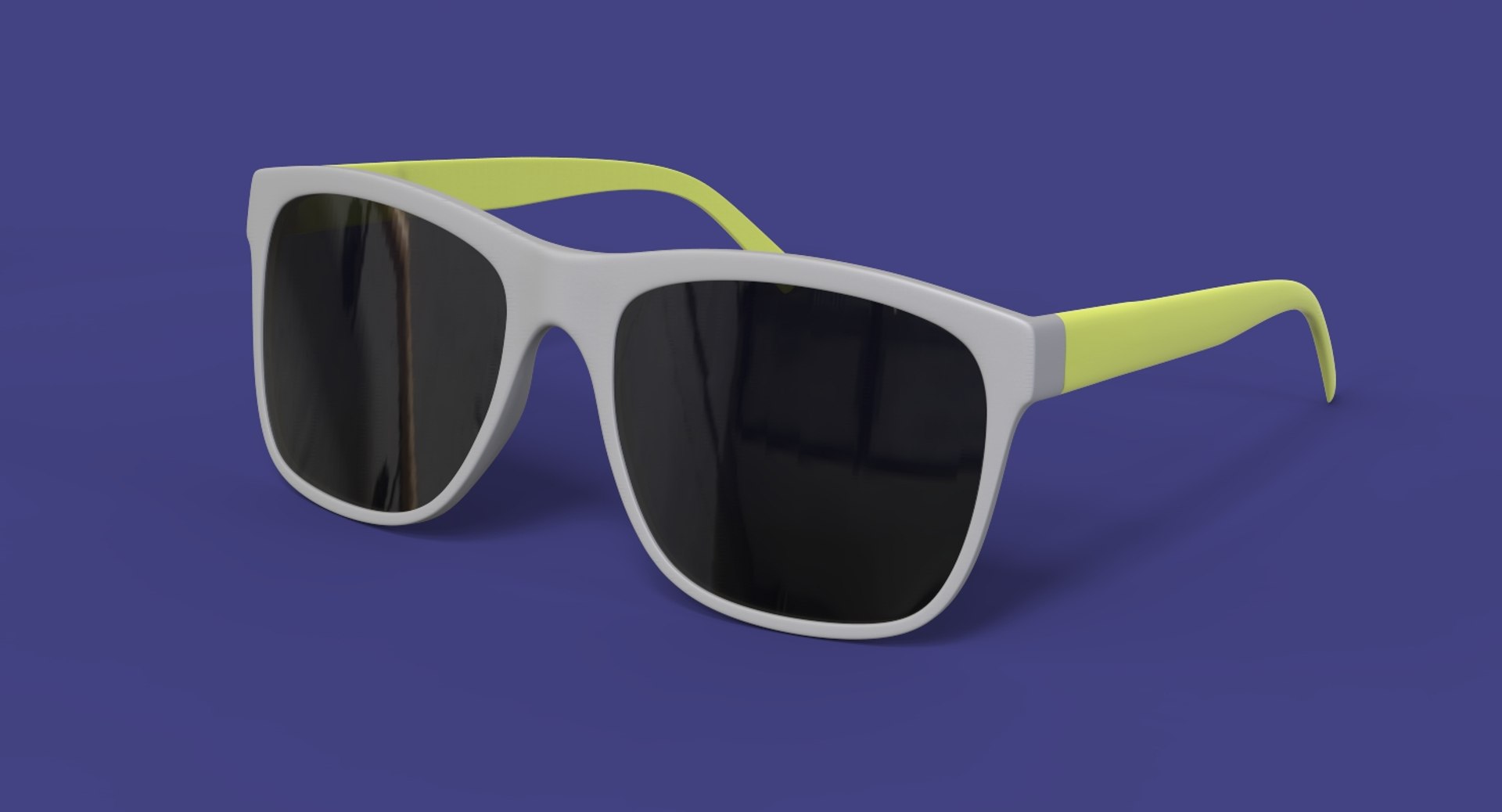 3D yellow sunglasses model - TurboSquid 1285886