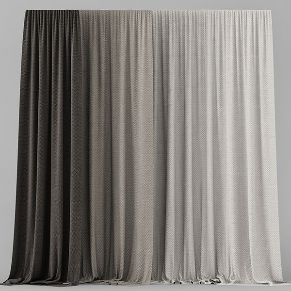 3d max curtain