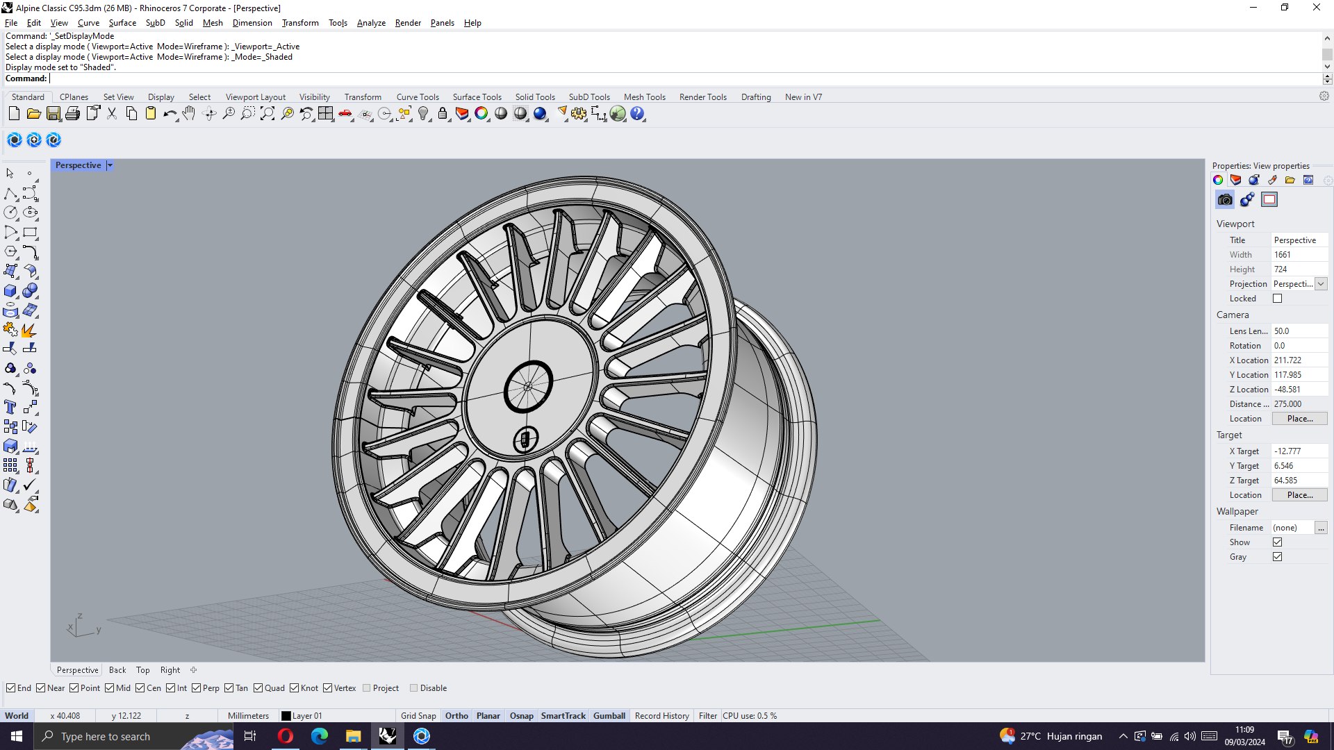 Alpina Classic C95 3D - TurboSquid 2201170