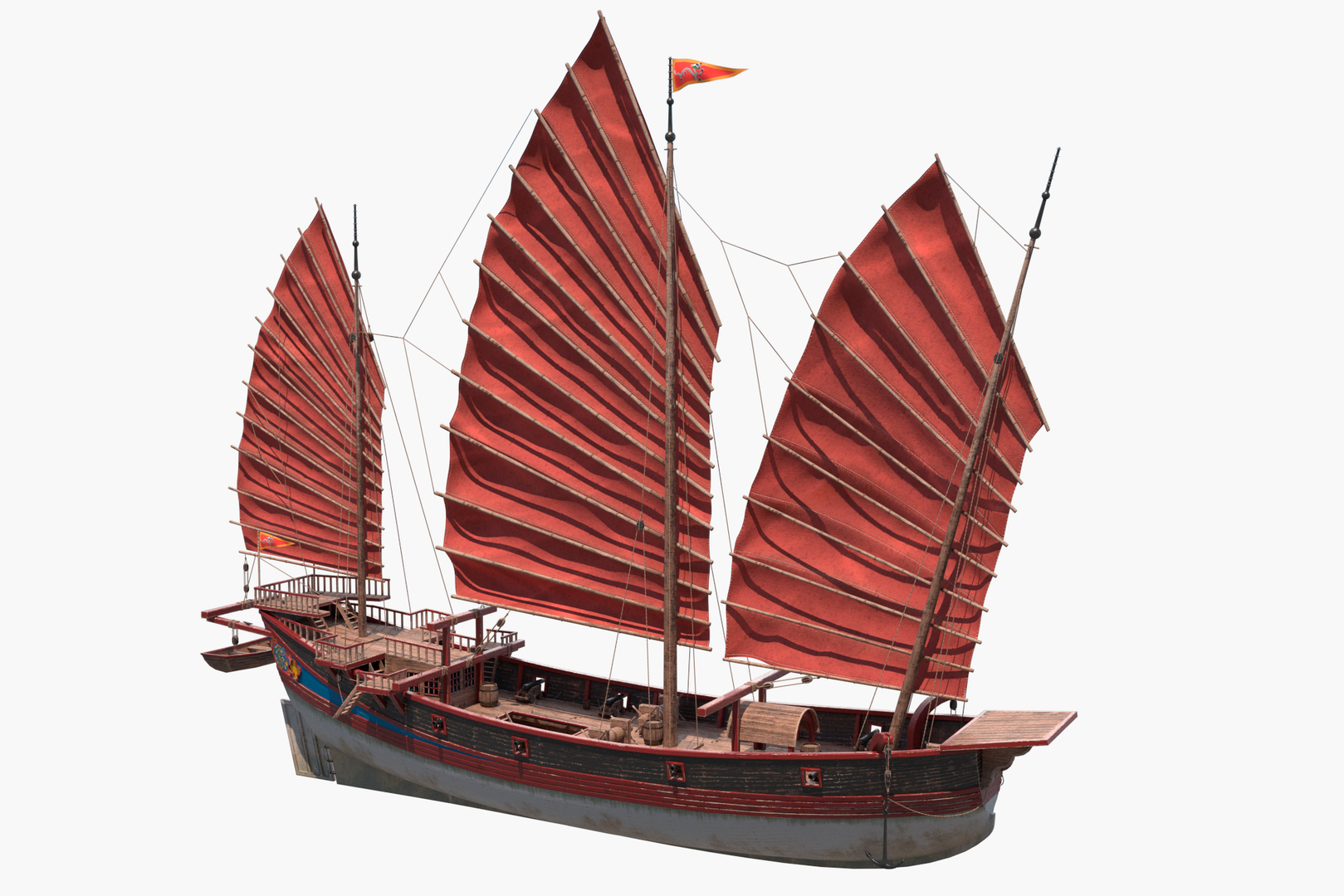 Chinese Junk Ship 3D model - TurboSquid 1930409